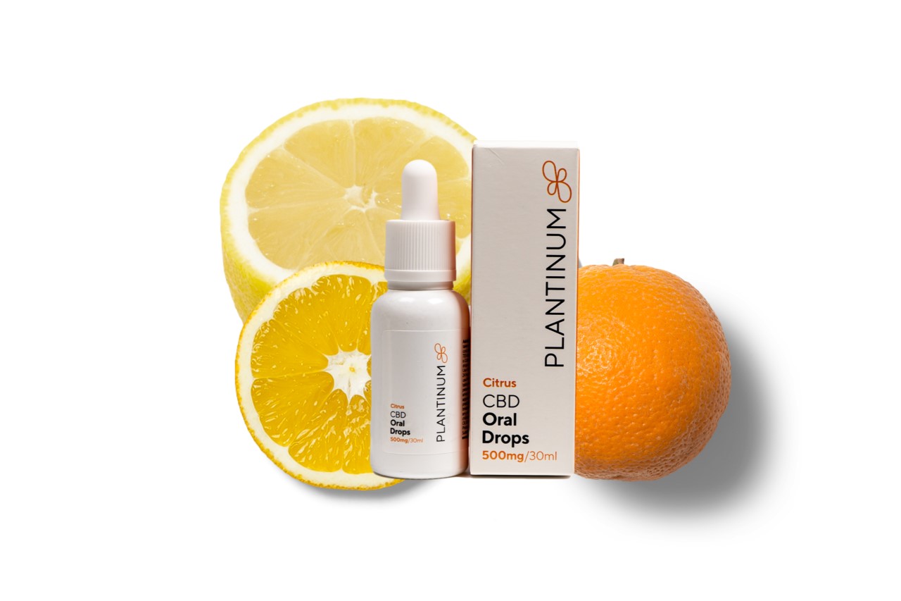30ml 500mg CBD Oral Drops Citrus - Plantinum