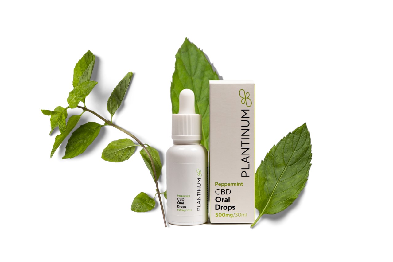 30ml 500mg CBD Oral Drops Peppermint - Plantinum CBD