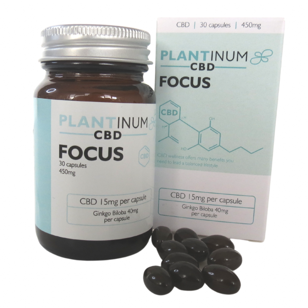 CBD FOCUS Soft Gel Capsules | CBD Products Online | Plantinum CBD